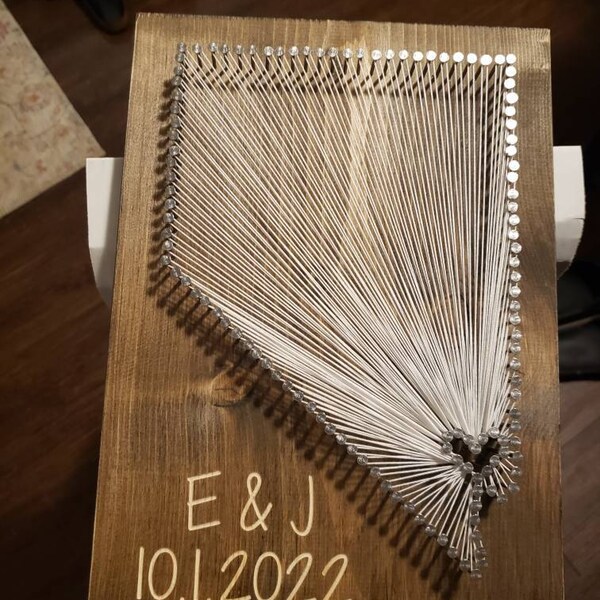 North Carolina String Art, North Carolina Decor, State String Art ...