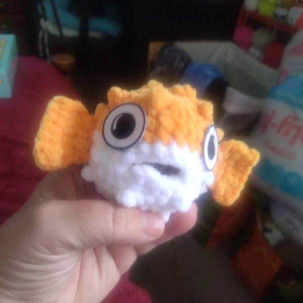Crochet Pattern: Pudge the Pufferfish Crochet Stressball (no Sew) - Etsy