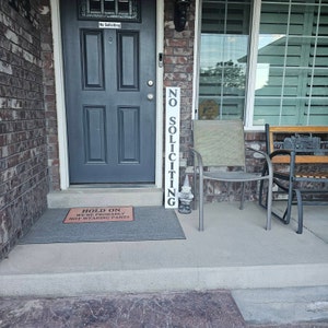 Custom Rustic Minimalist Hanging Sign. Hand Painted. Sustainable ...