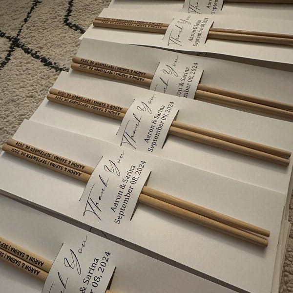 Personalized Chopsticks, Save the Date, Wedding Favor Chopsticks ...