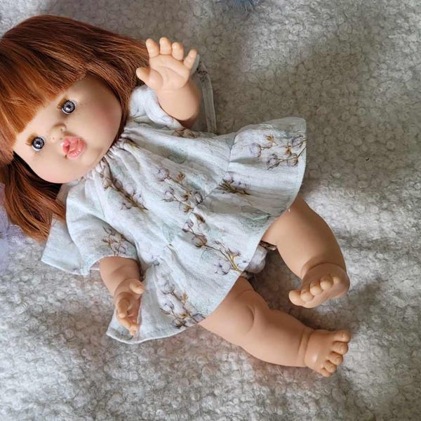 Footed Pajama Sleeper Bitty Baby Super Soft Knit in Cream and Tan ...