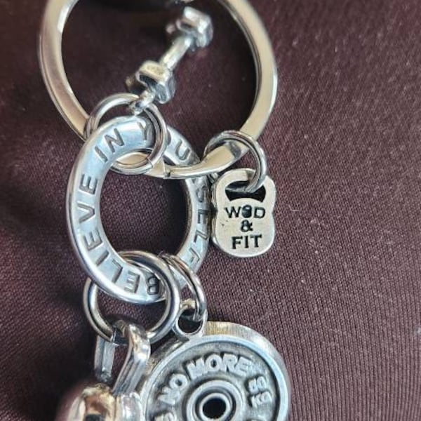 GYM Keychain AMRAP Dumbbell Custom Gift Kettlebell - Fitness ...