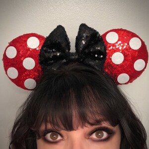 Minnie Mouse Inspired Polka Dot Ears | Etsy