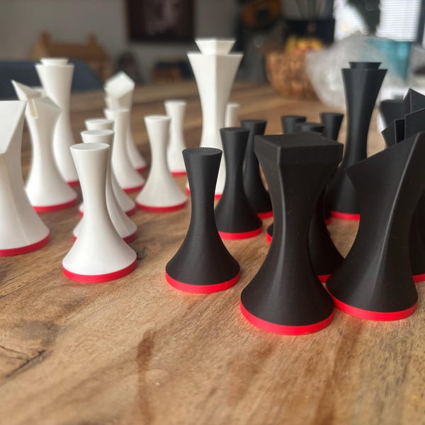 Designer Chess Pieces - Minimalist - Modern - Stylish - Elegant and ...