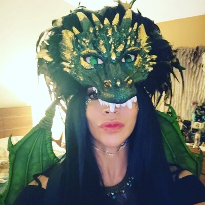 Gold Double Horns Gothic Fantasy Crown Demon Queen Headdress - Etsy