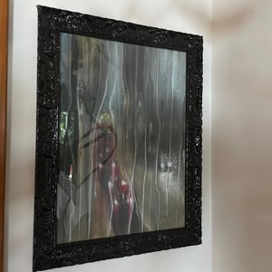 Ornate Black Lacquer Picture Frame Vintage Victorian Gothic Style A4 A3 ...