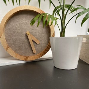 Industrial wall clock Wood clock Scandinavian design wooden | Etsy