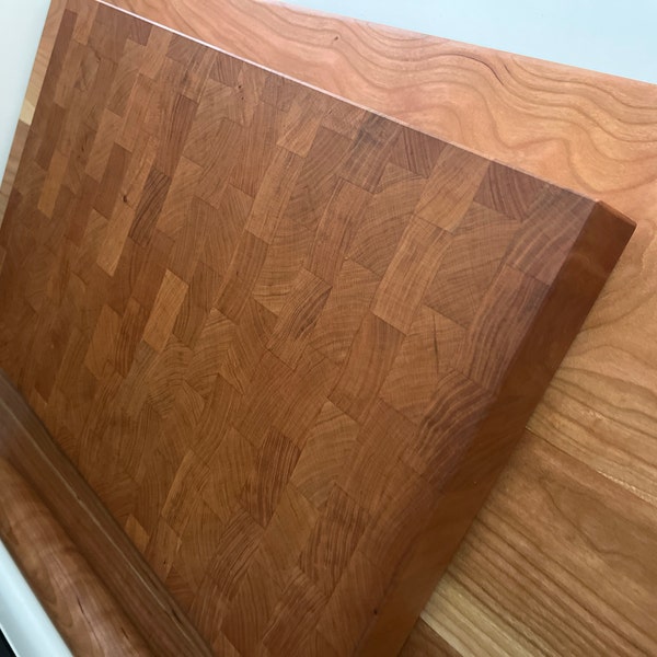 Maple End Grain Cutting Board Set - Etsy