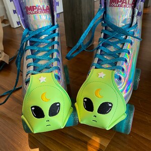 Alien Toe Guards for Roller Skates in 5 Colors Glow in the Dark ...