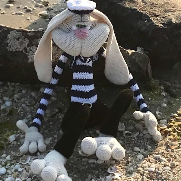 121 Bunny Rabbit Crochet Pattern - Dude Keks Amigurumi Soft Toy PDF in ...