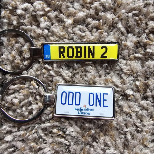 Personalised German License Plate Keyring, German Eagle Number Plate ...