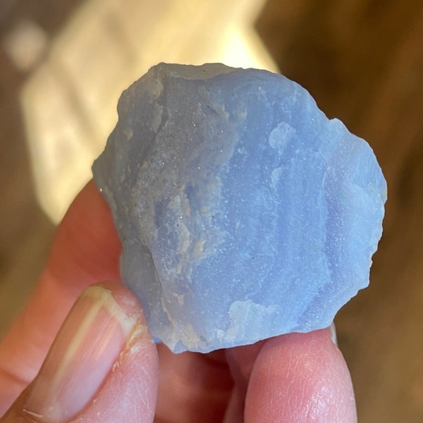 Raw Blue Lace Agate Stone - Rough Blue Lace Agate - Crystals and Stones ...