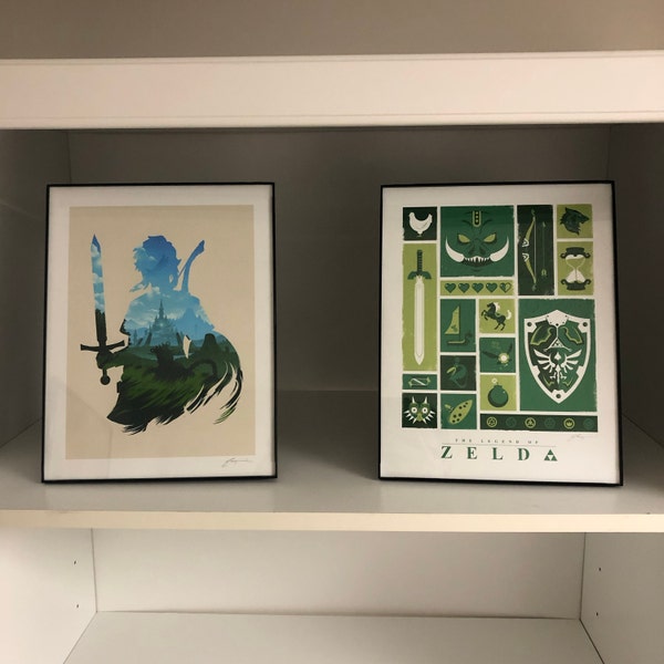 Legend of Zelda Art Print Nintendo Poster Modern Design - Etsy