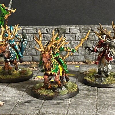 Mounted High Elf Warriors Dnd Miniature Dungeons and Dragons D&D ...
