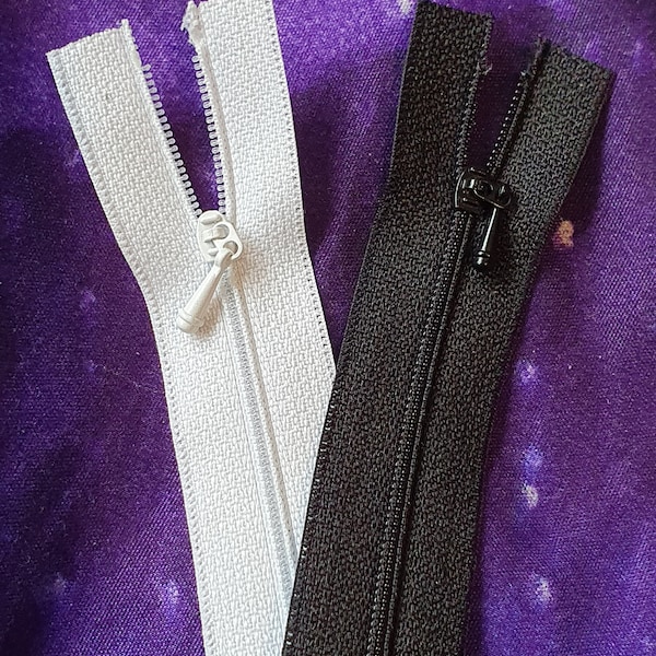 Tiny 7cm / 2-3/4" Size 0 Closed End Zipper, Multi Colour Zip for Doll ...