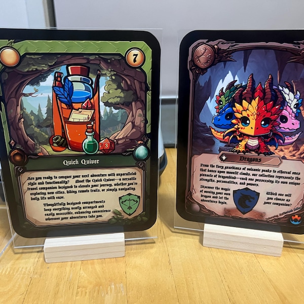 TCG Cartoon Card Template Set | PNG | Digital Download - Etsy