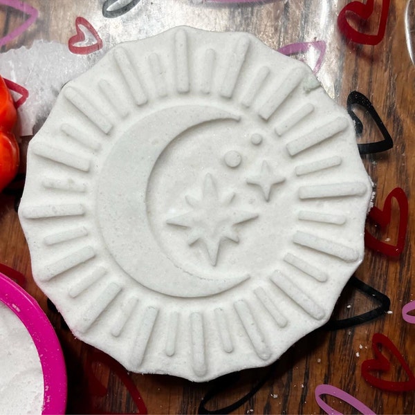 Celestial Moon Mold | Bath Bomb Mold | Soap Mold | Wax Mold | Plastic ...