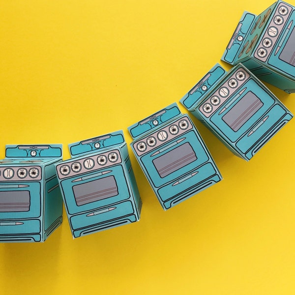 Bun in the Oven Box - Shower Oven Cupcake Box, Baking Party, Cooking ...