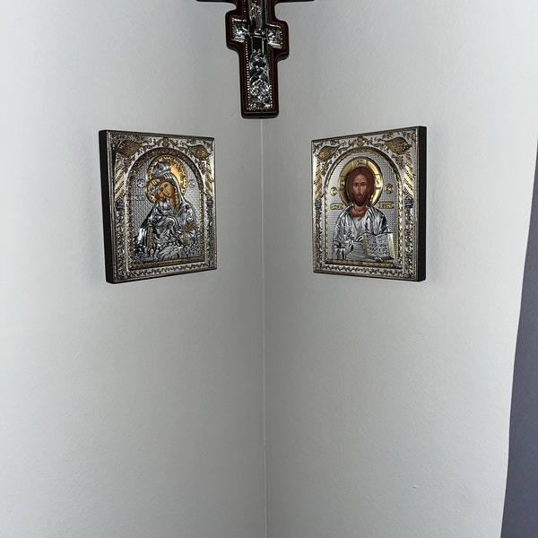 Virgin Mary of Pochayiv Silver Christian Orthodox Icon / Greek / Handmade - Etsy