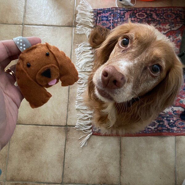 Cocker Spaniel Decoration, Felt Dog Hanging Christmas Decoration ...