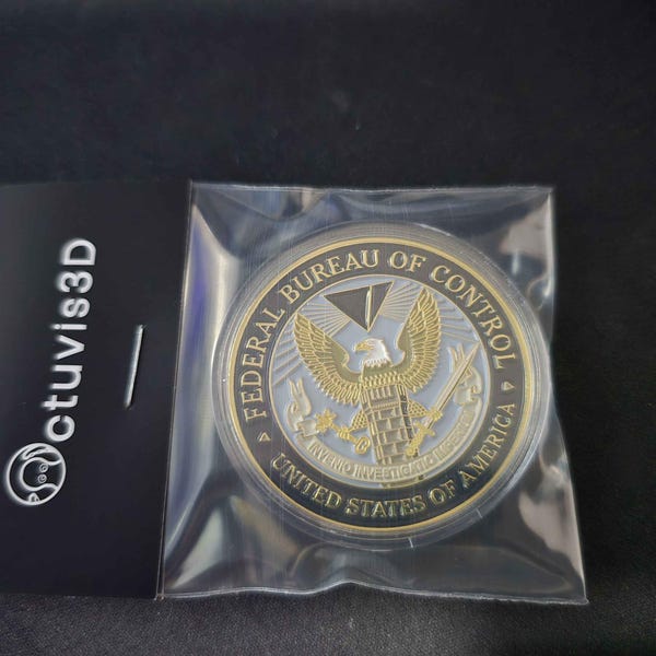 Federal Bureau of Control Coin - Etsy