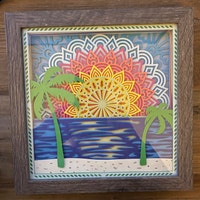 Layered Herz Bee Art svg Layered Mandala svg Honig herz svg Biene decor ...