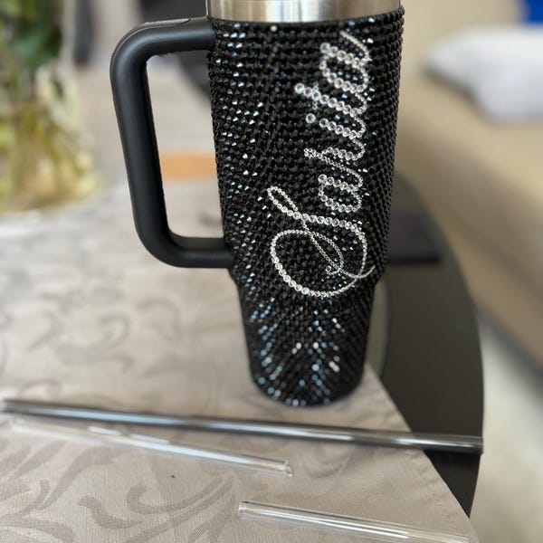 Softball Rhinestone Stanley Tumbler - Etsy