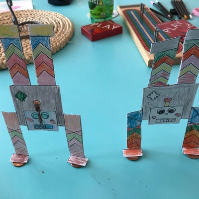 Crafts for Kids, Printable STEM Activity, Balance Robots, Printable ...