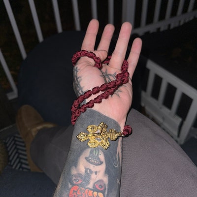 Holy Land Knotted Anglican Rosary Rope. Olive Wood 2.5 Inch - Etsy