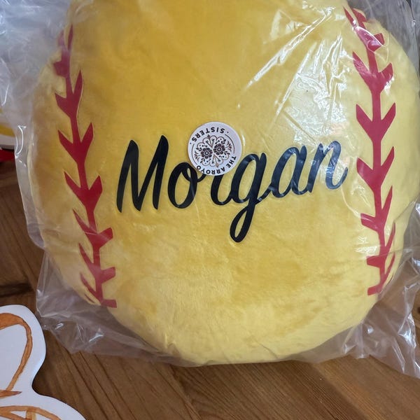 Personalized Softball Pillow - Etsy