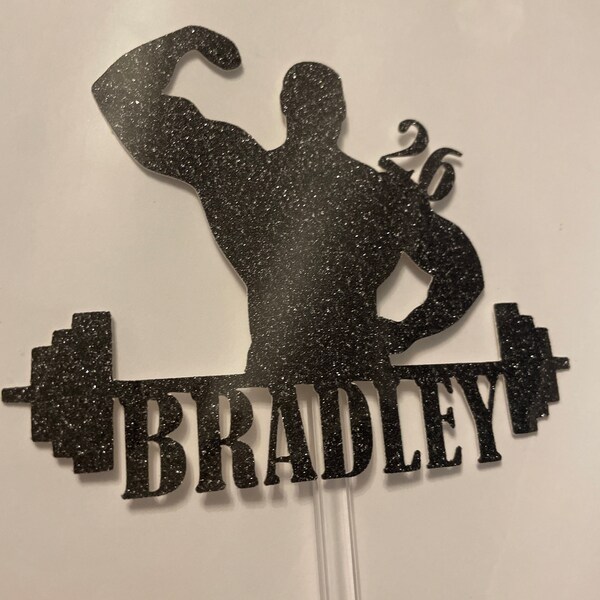Body Builder Cake Topper - Etsy