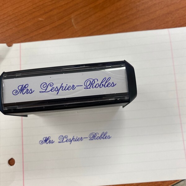 Custom Name Stamp, Signature Stamp, Self Inking Name Stamp, Calligraphy ...