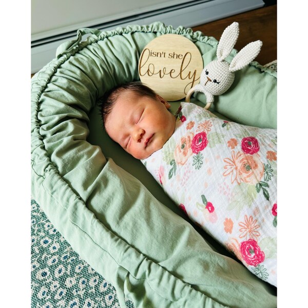 Hello Stat Disc birth Announcement Disc Baby Announcement New Baby Sign ...