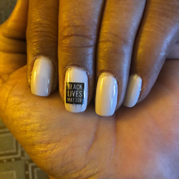 SYMBOL Nail Decals "black Lives Matter #BLM Fist Protest" Nail Art Set ...