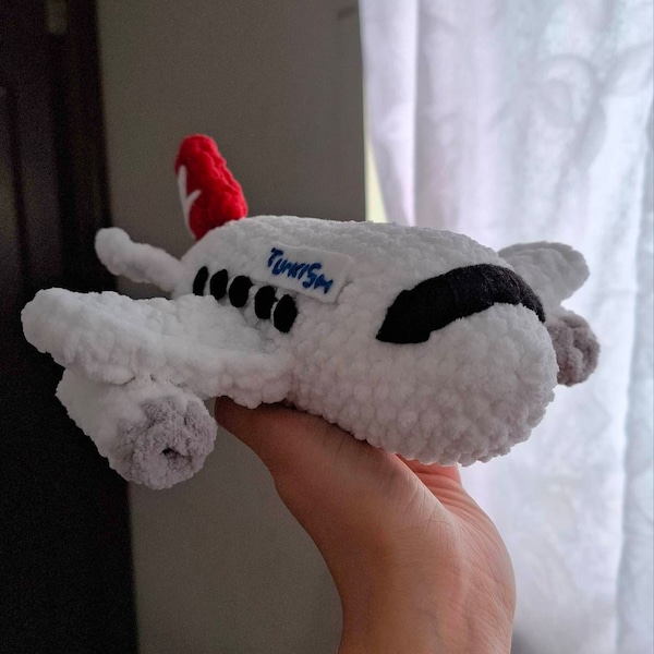 CROCHET AIRPLANE PATTERN, Plush Plane Toy Amigurumi Pattern, Crochet ...