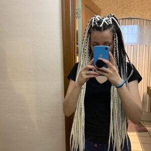 Full Set Dreads aubergine Wool Dreadlocks Ombre | Etsy