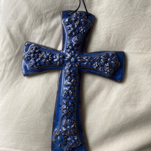 Ceramic Crosses, Beautiful Home Decor, Handmade, Birthday, Baptism ...
