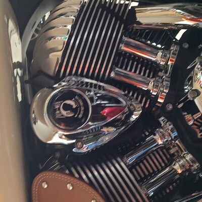 Victory Motorcycles Custom Derby Cover Viking Valknut - Etsy