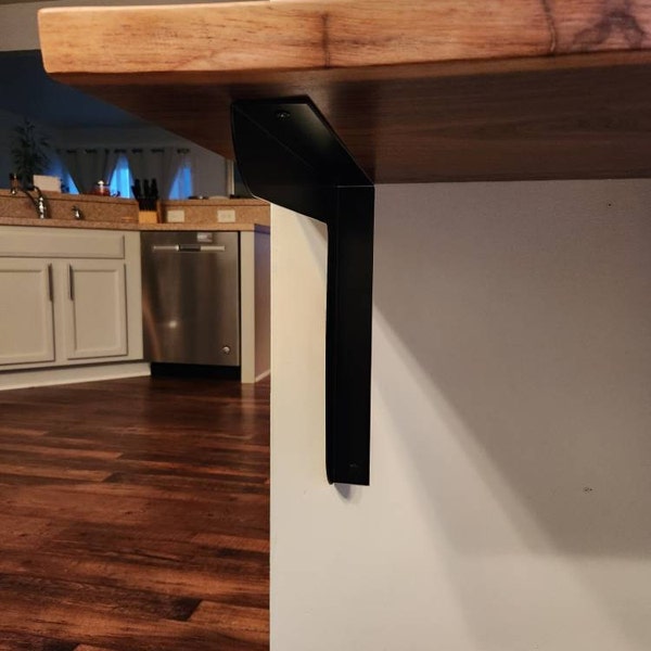 Corner Shelf Bracket for Floating Shelves, Variety of Sizes, Black ...