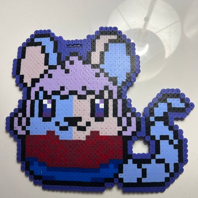 Custom Fursona Perler Bead Doughnut Badge - Etsy
