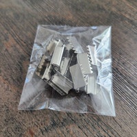 Finding 10 Pcs Silver Metal Without Loop Fold Over Crimp - Etsy