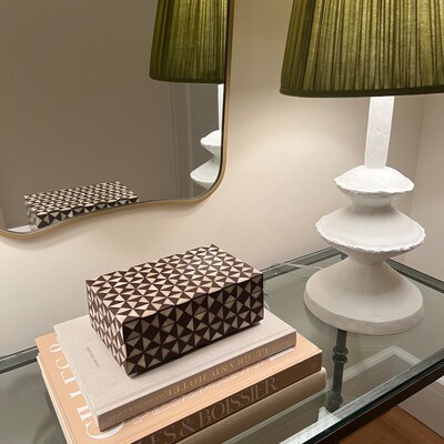 Handmade Bone Inlay Round Mirror Frame With Complementary Mirror for ...