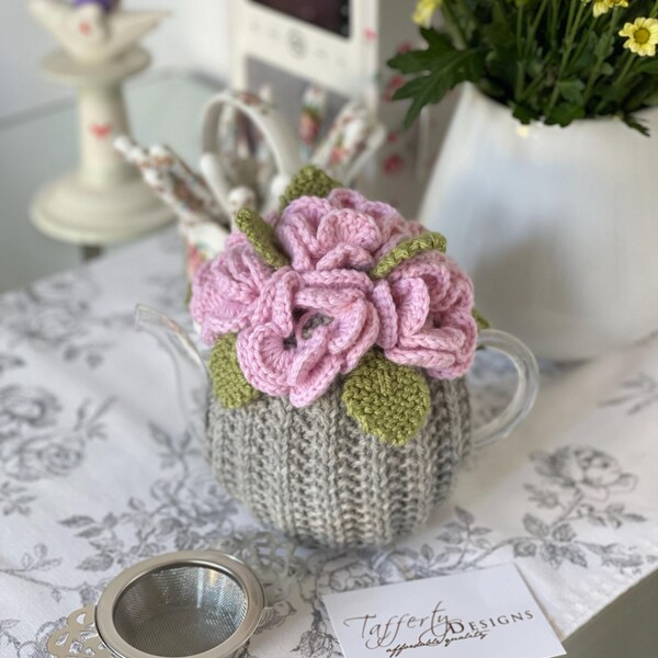 Crocheted Tea Travel Purse / Tea Purse / Tea Bag Holder in Pure Cotton ...