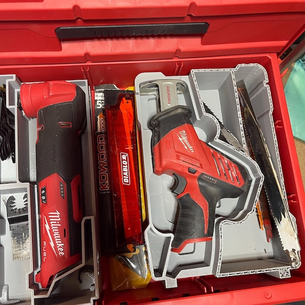 Milwaukee Packout Compact Tool Box (ammo Can) - M18 Battery Rack UPPER Insert - Etsy