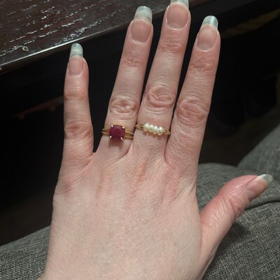 Gold Floral Ring Set 14k Gold Filled Stacking Ring Set of Gold - Etsy