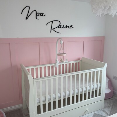 TURNS ONE Birthday Party Wooden Extra Large Sign in CALLIGRAPHY Font ...