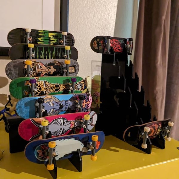Laser Cut Fingerboard Rack for Tech Deck and Professional Fingerboards ...