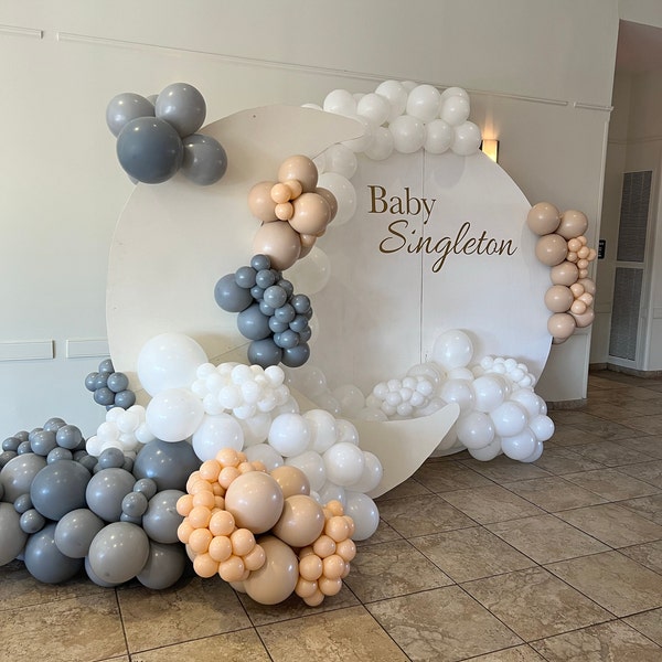 8ft Half Moon Backdrop Digital Template - Etsy