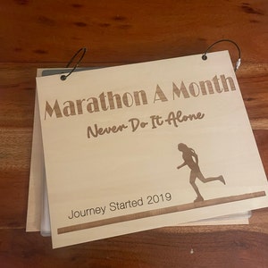 Personalized Race Running Bib Book With Sleeves - Etsy