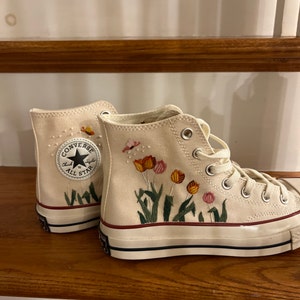 Embroidered Shoes/ Christmas Shoes/snowman Embroidered Shoes Under the ...